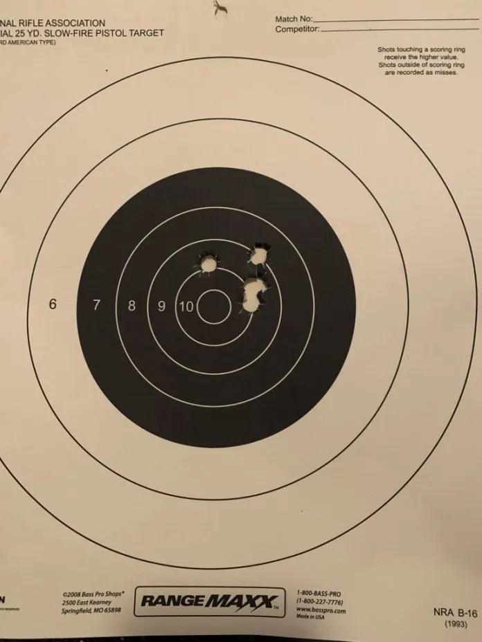 Colt Combat Target Model M1911 – Scattered Shots