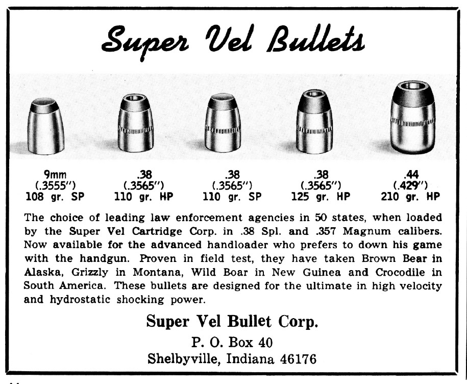 Vintage Super Vel Ammunition Ads – Scattered Shots