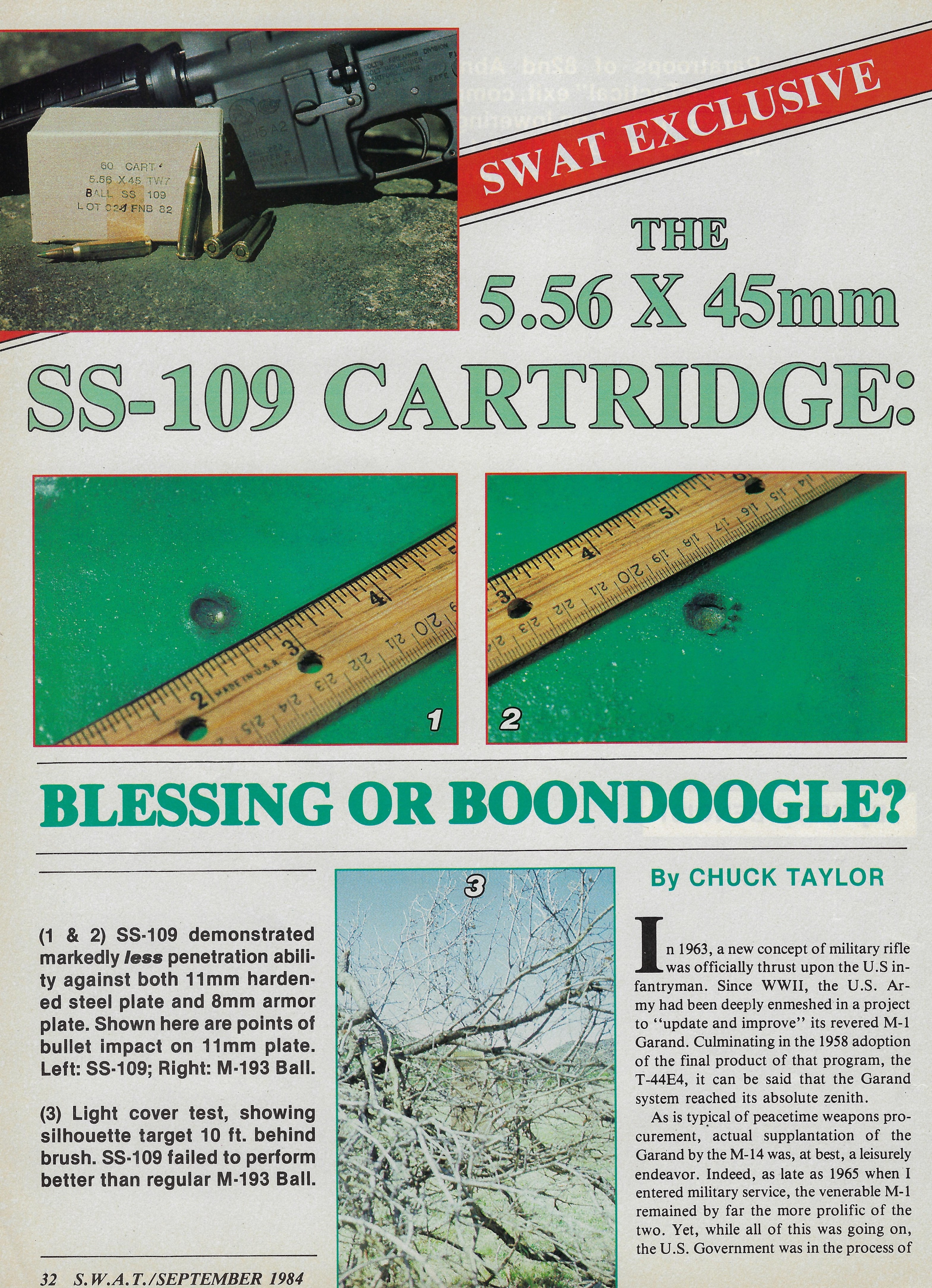 The 5.56x45mm SS109 Cartridge – Scattered Shots