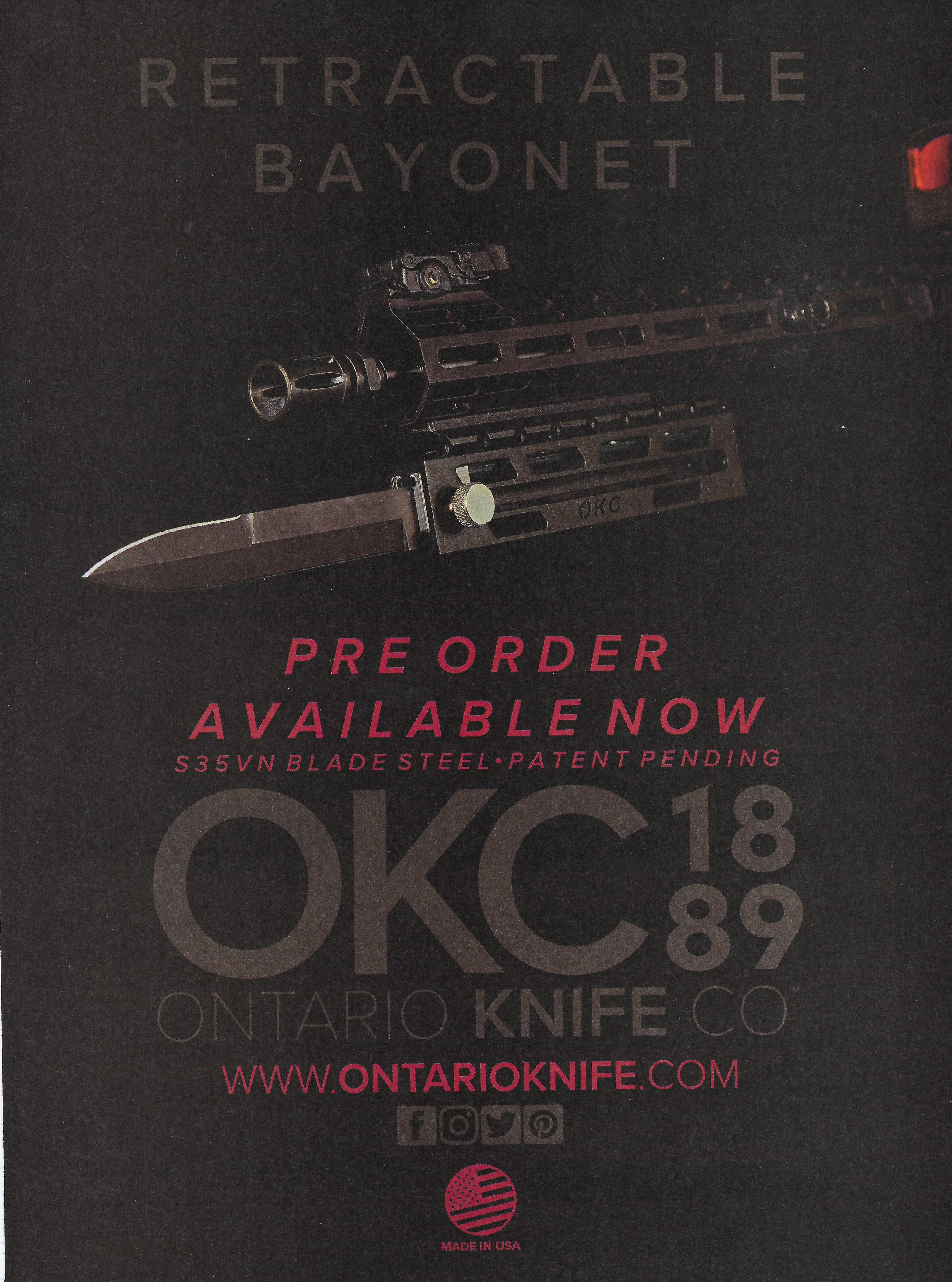 OKC Retractable Bayonet – Scattered Shots