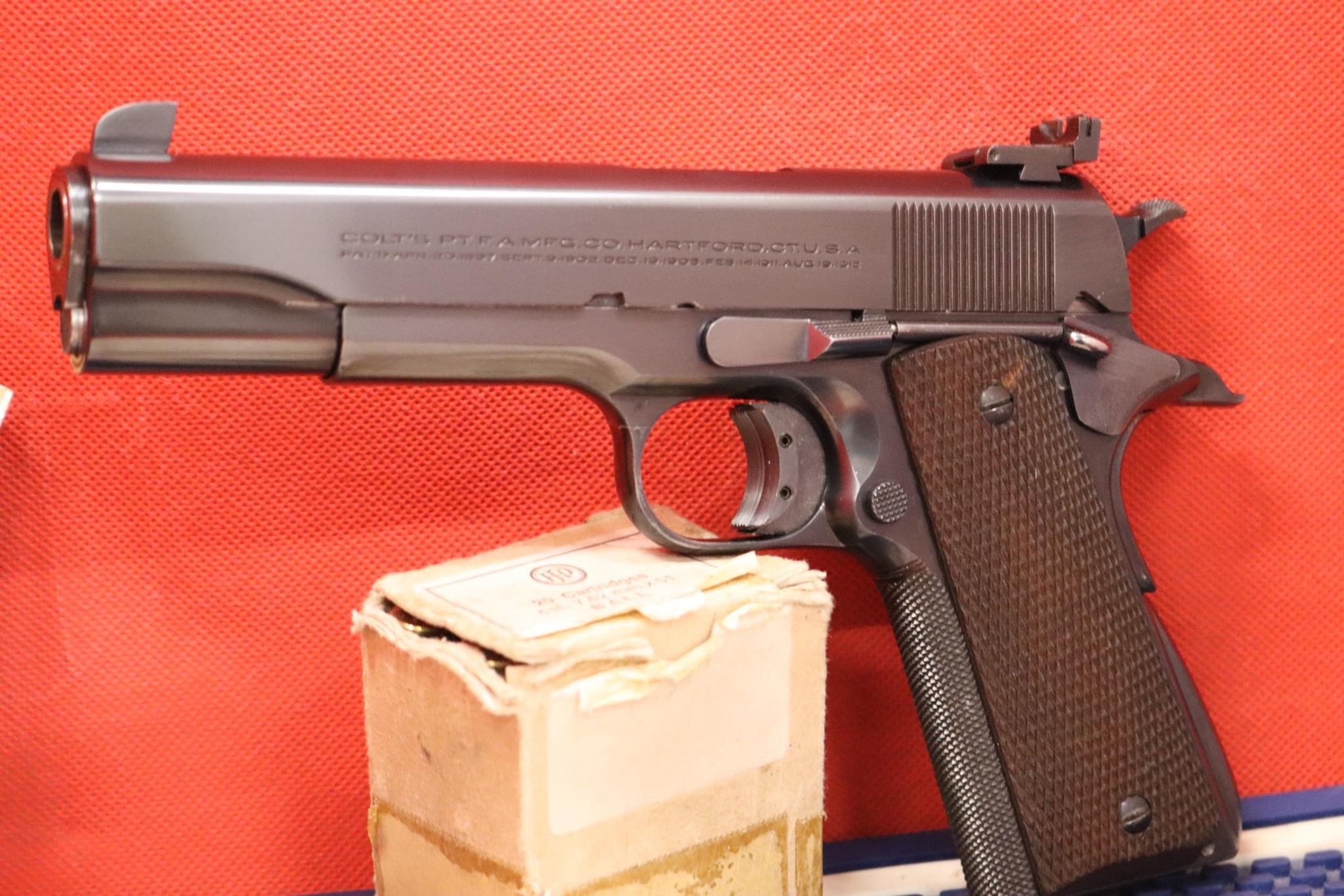Pre War Colt National Match — Micro Gun Sight Custom — 1911 45 ACP ...