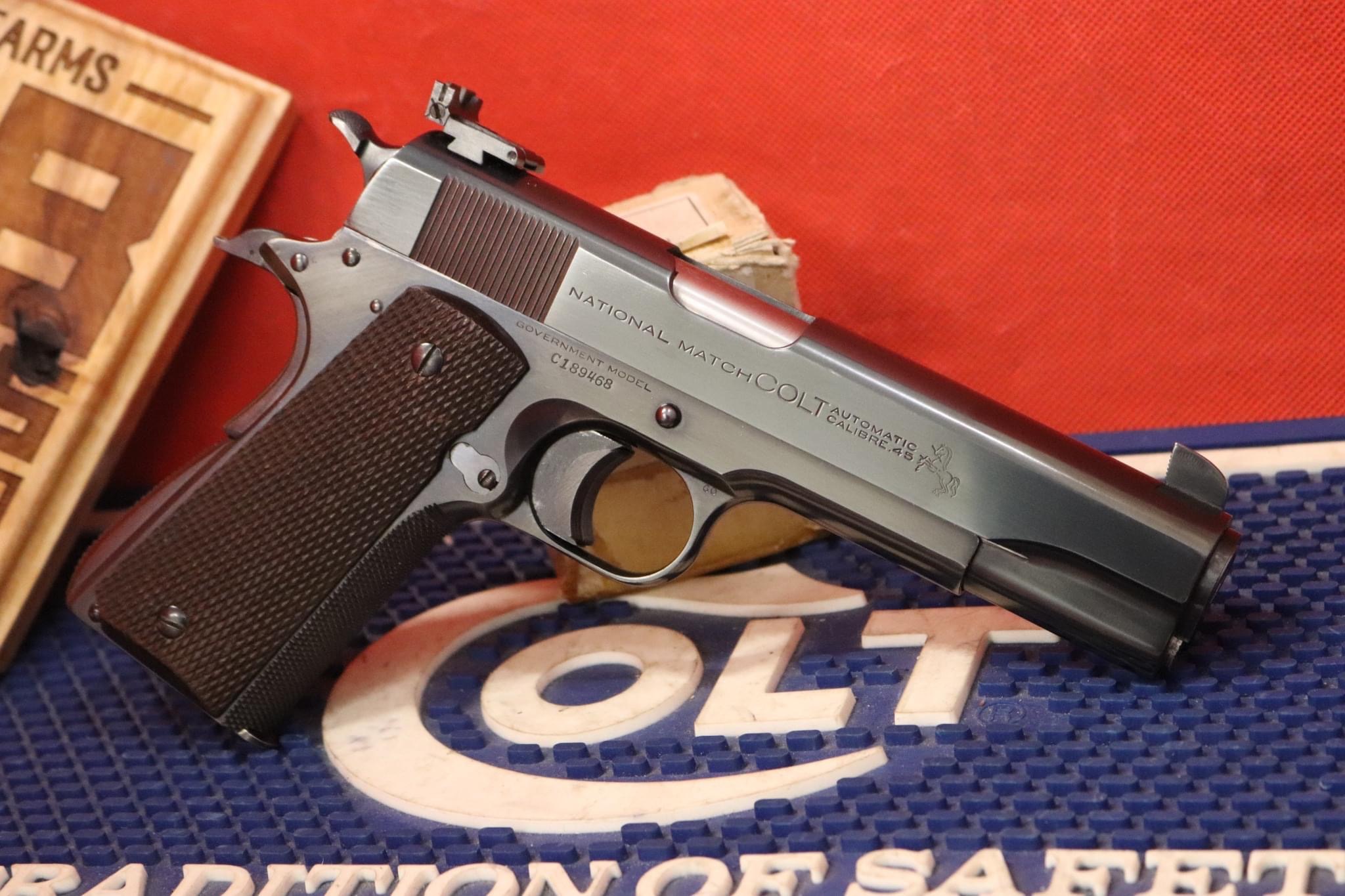 Pre War Colt National Match — Micro Gun Sight Custom — 1911 45 ACP ...