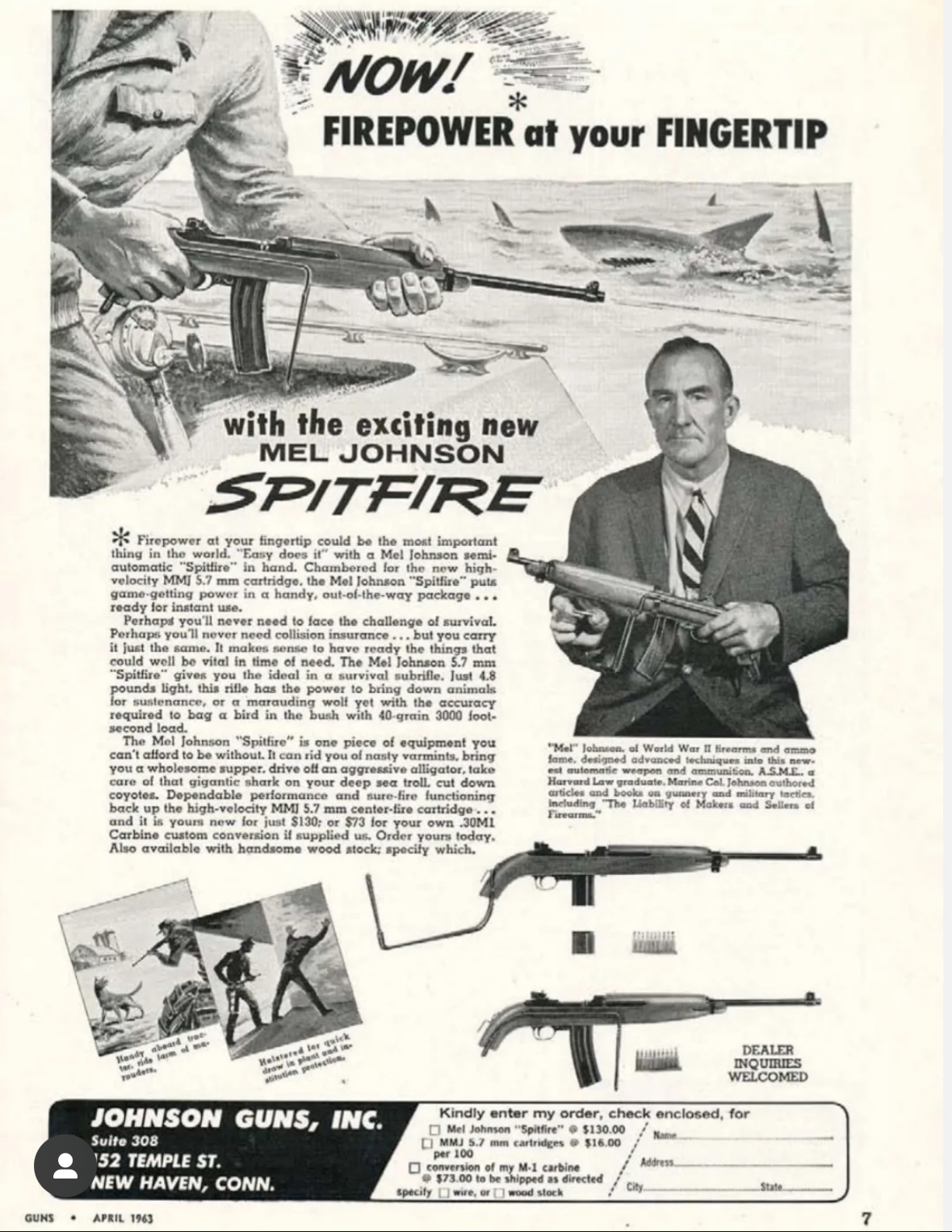 Vintage Johnson SPITFIRE Advert – Scattered Shots