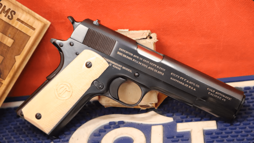 1916 Colt Government Model 1911 – Presented To Capt Constand Cordier ...